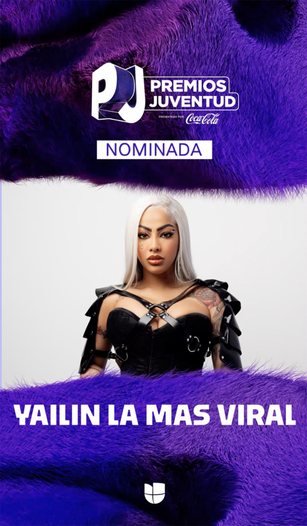 Yailin La Más Viral recibe su primera nominación a “PREMIOS JUVENTUD ...